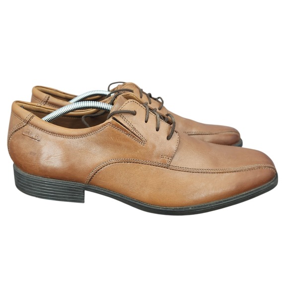 Clarks | Shoes | Clarks Oxford Shoes Mens 3 M Tilden Walk Brown Leather ...